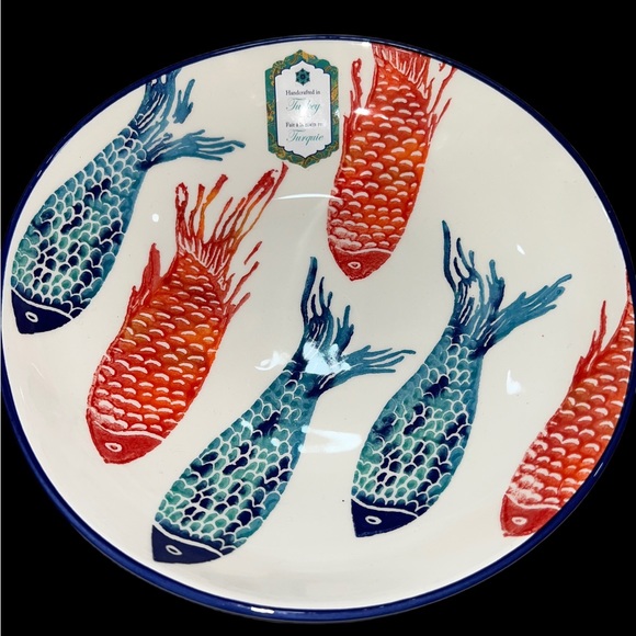 papart | Dining | X2 Papart Turkish Coastal Ceramics Hand Painted Koi ...